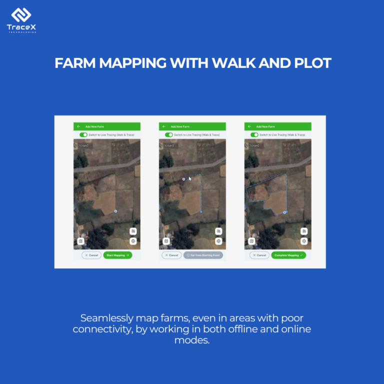 Cocoa Farm Mapping Made Easy: TraceX's Walk and Plot Solution